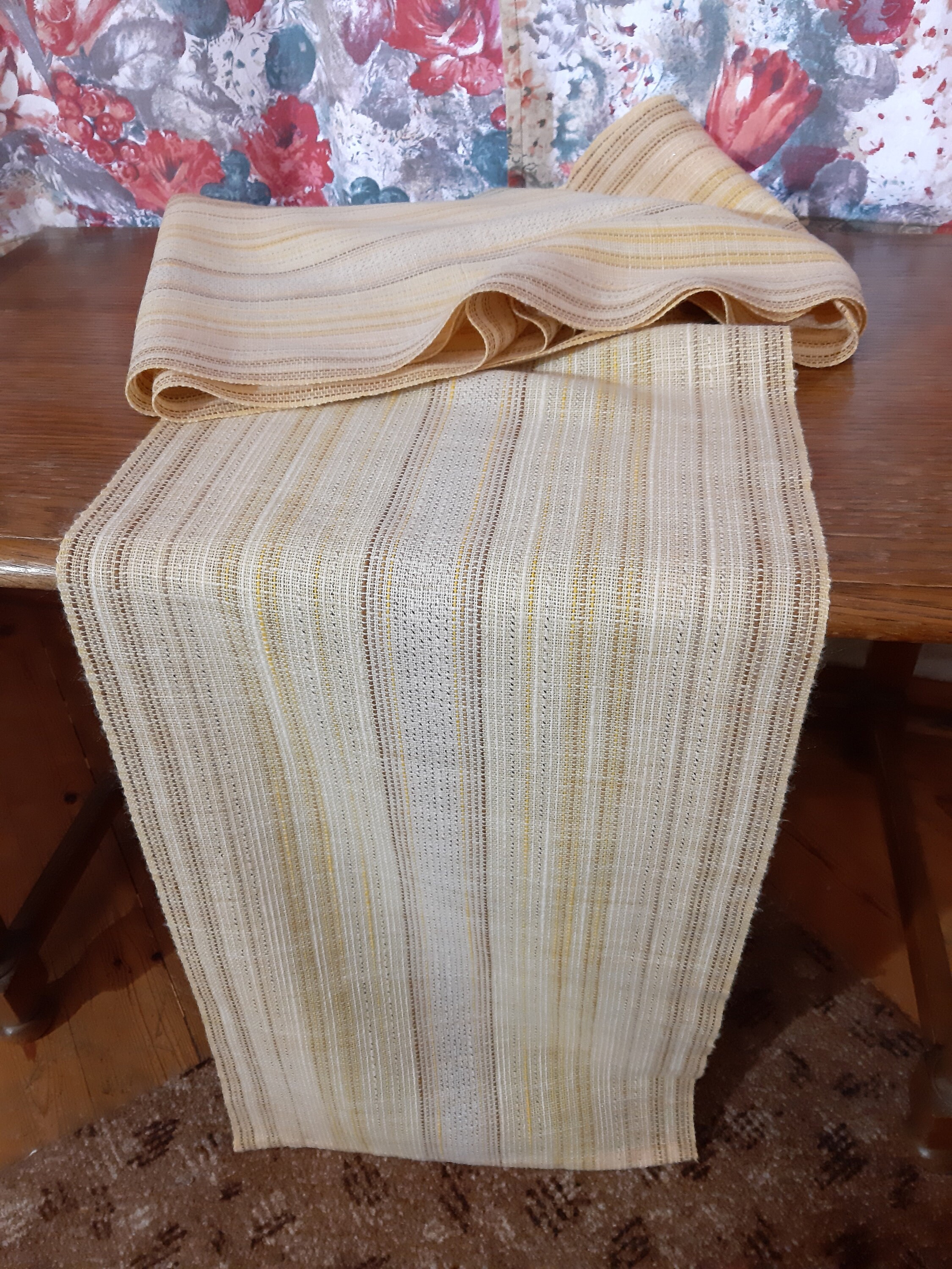 Long Woven Vintage Cotton Wool Table Runner Table Dresser - Etsy Canada