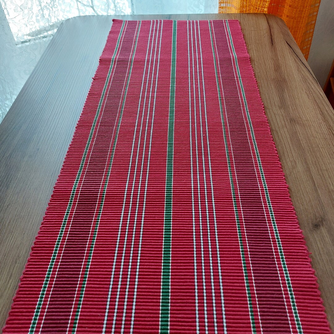 Vintage Table Runner, Woven Thick Cotton Short Table Runner, Table ...