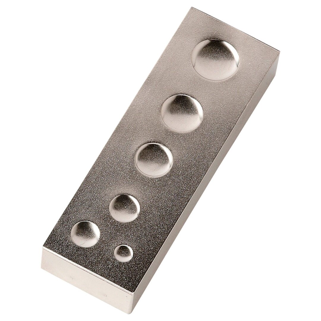 Leather Craft Tool Japanese Metal Plate 5mm-15mm Multi Size Anvil Setter Seiwa Glove Buttons ...