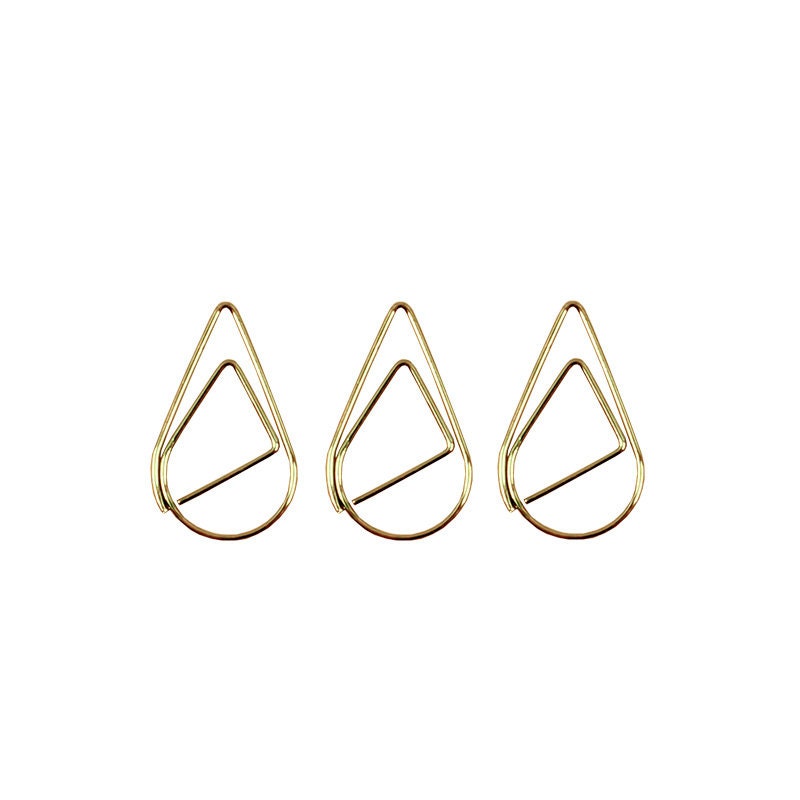 Gold Paperclips, Teardrop Paper Clip, Wedding Invitation Card ...