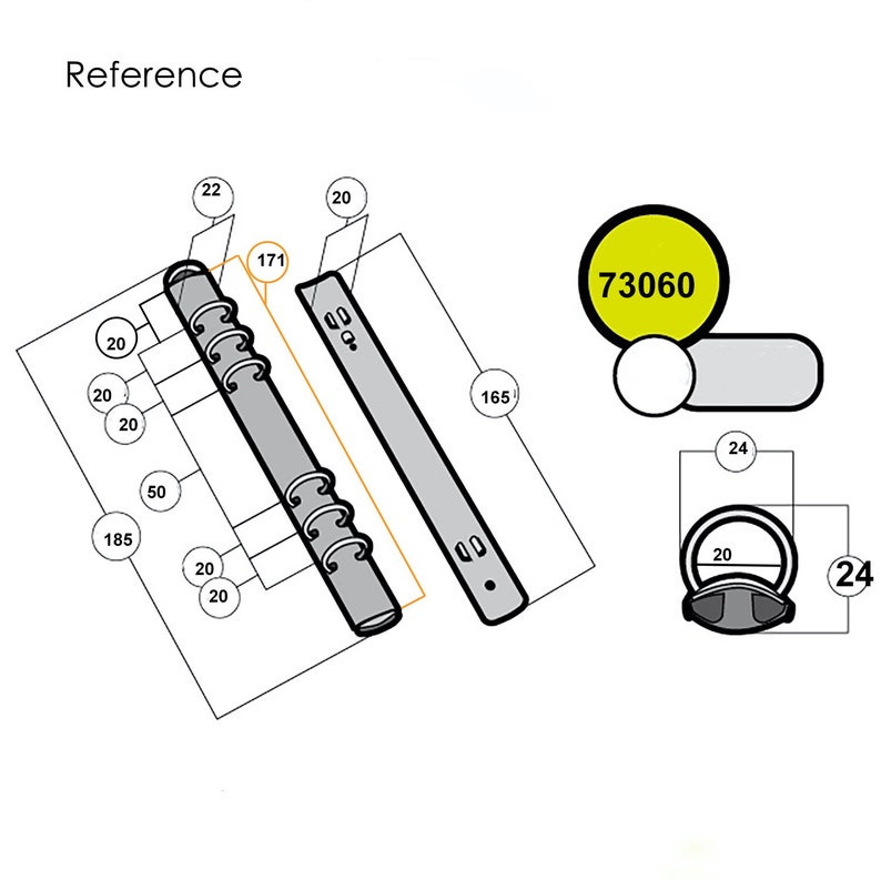 Personal A6 6 Ring Krause Ring Mechanism Book Binder Ornament | Etsy