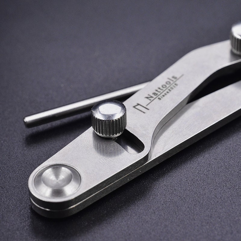 Leather Craft Compass Divider Wing Nattools Silver Pen Scriber ...