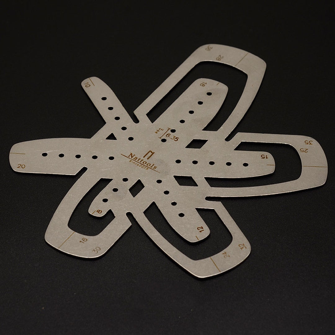 Belt Leather Craft Tool, Corner Ruler, Stencil for Cutting Leather ...