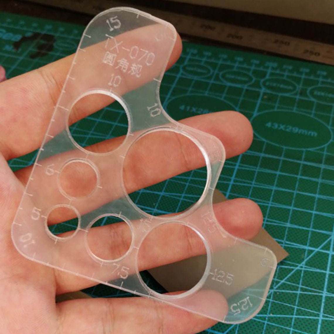 Curved Corner & Circle Stencil Line Ruler Marking Design Measure Sewing ...