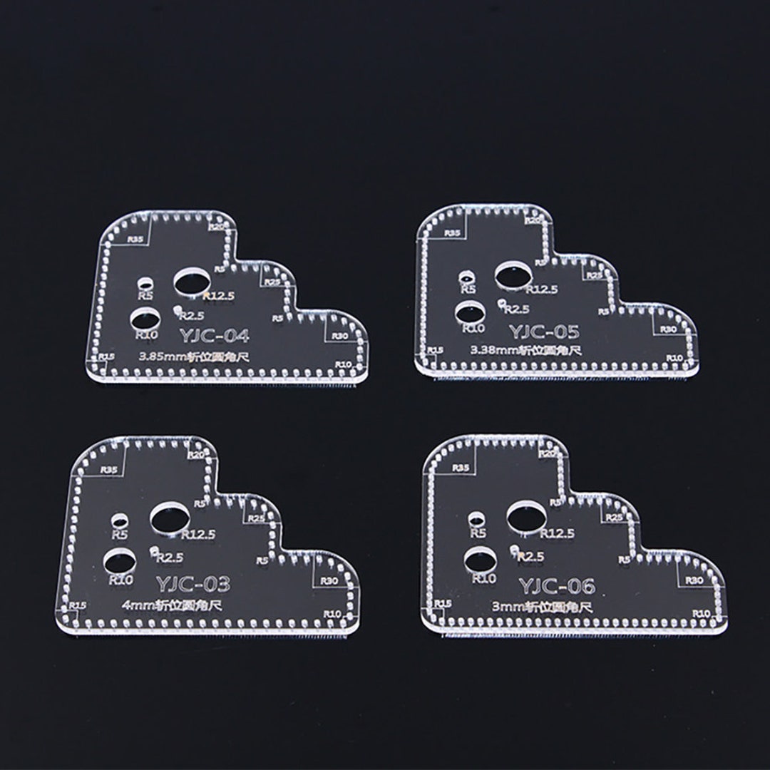 Curved Corner & Circle Stencil Line Ruler Marking Design Measure Sewing ...