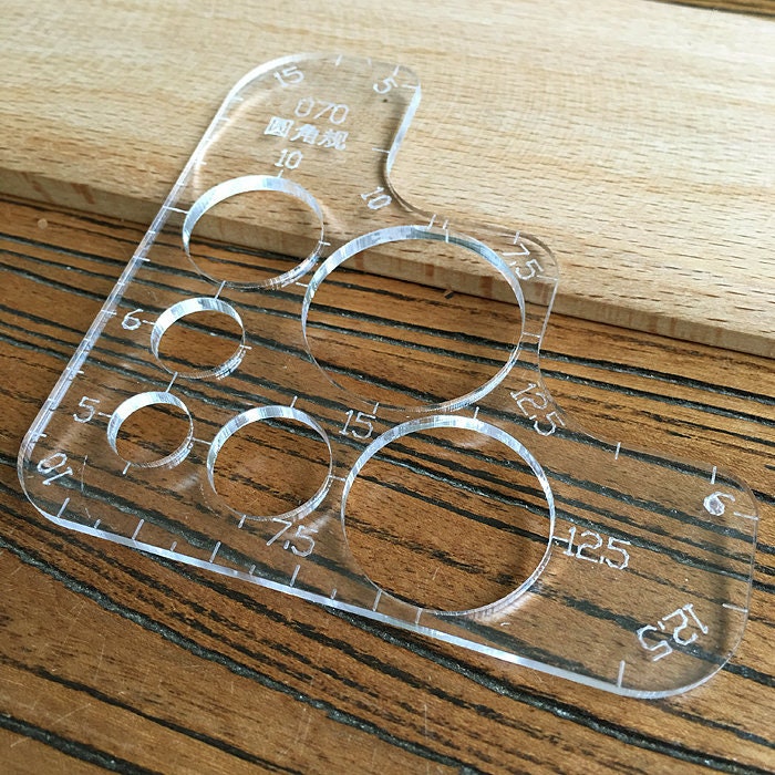 Curved Corner & Circle Stencil Line Ruler Marking Design Measure Sewing ...