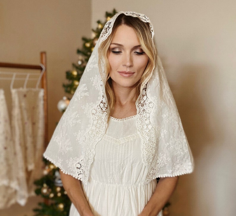 St. Mary Magdalene divine Union Embroidered Prayer Veil - Etsy