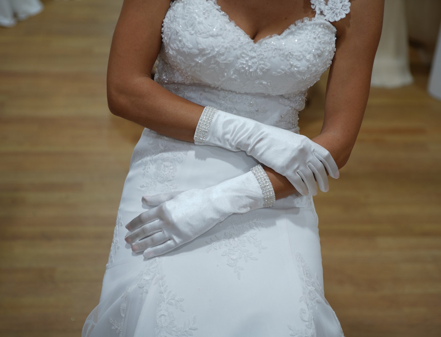 Wedding Gloves Women Gloves Opera Wedding Bridal Evening Party Costume ...