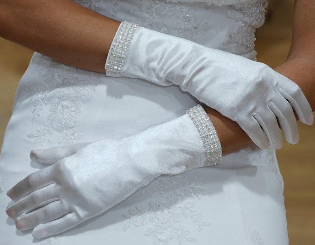Wedding Gloves Women Gloves Opera Wedding Bridal Evening Party Costume ...