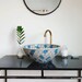 Ceramic Sink With Japanese Pattern / Bathroom Sink / Countertop Basin ...