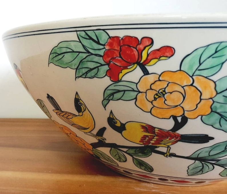 Ceramic Sink / Bathroom Sink / Countertop Basin / Hand Painted | Etsy
