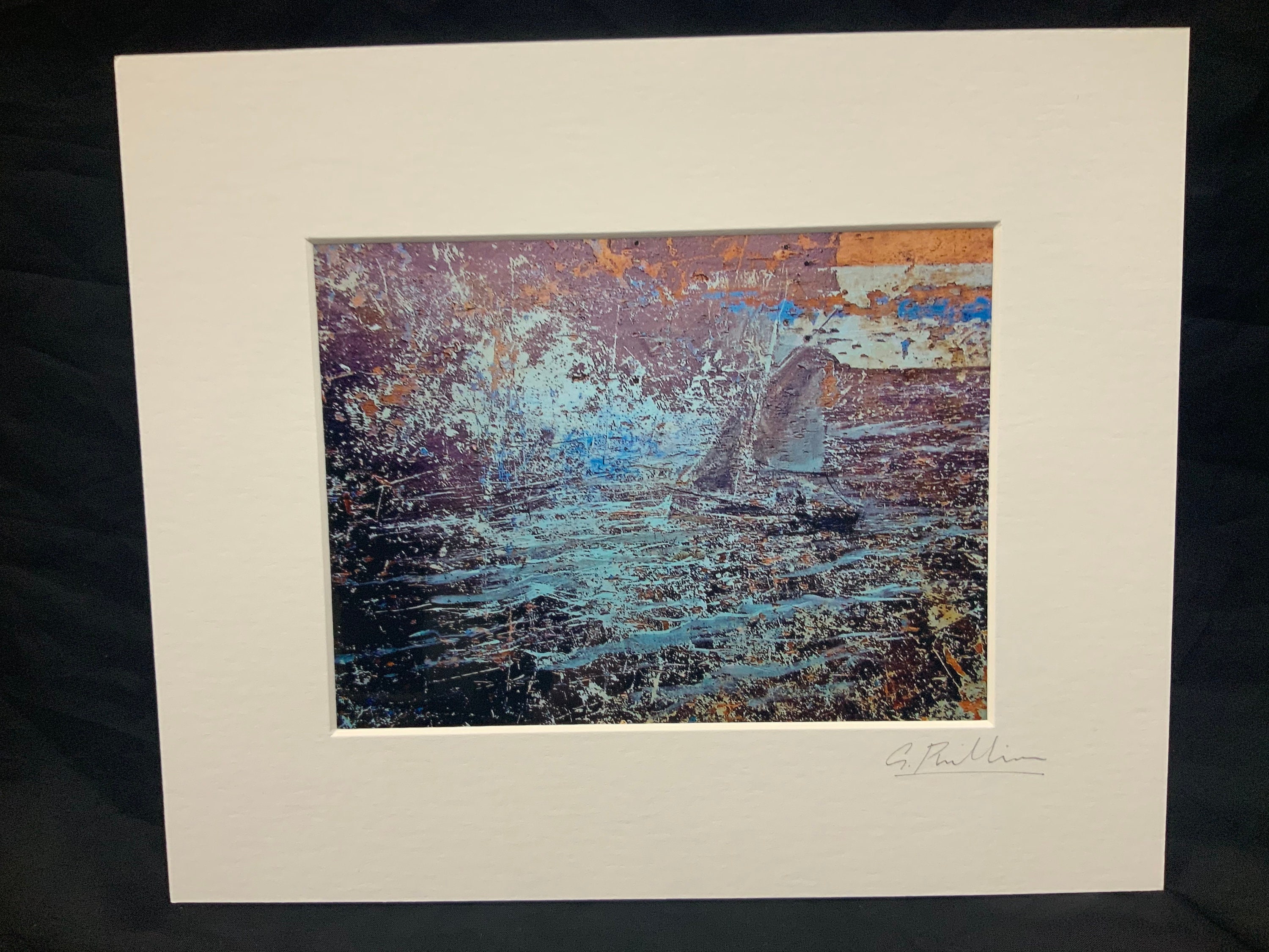 Signed and Mounted Print From a Painting by Gary Phillips , a Gift From ...