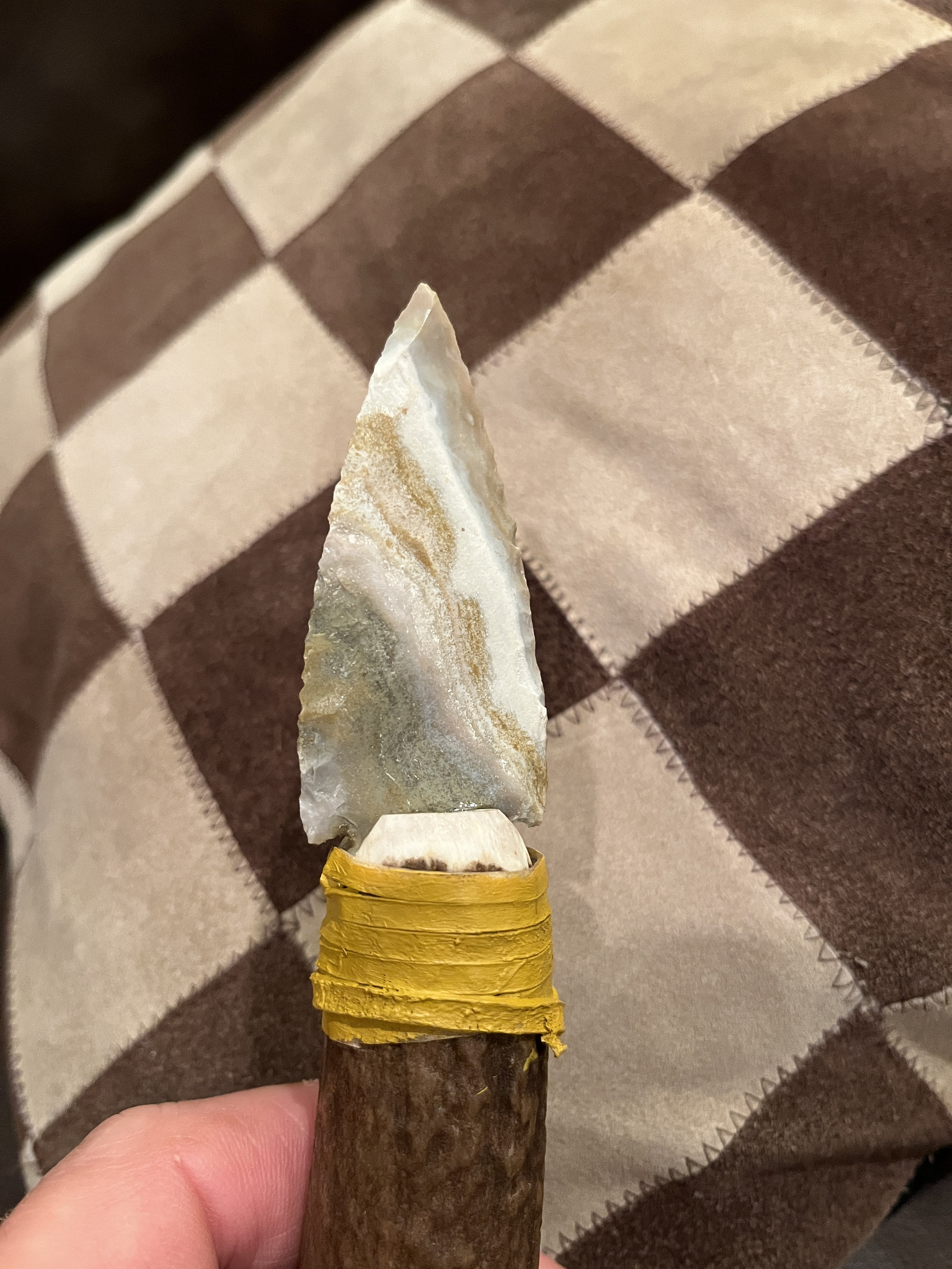 Primitive Elk Antler Knife With Agate Blade - Etsy