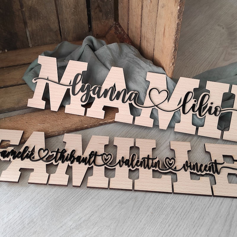 Wooden Words - Etsy