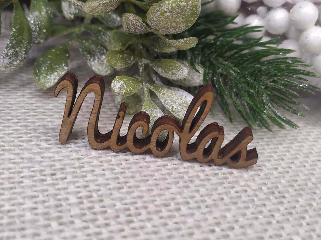 Miniature Lettering - Name Holder - Wooden First Names - Table Plan - Etsy
