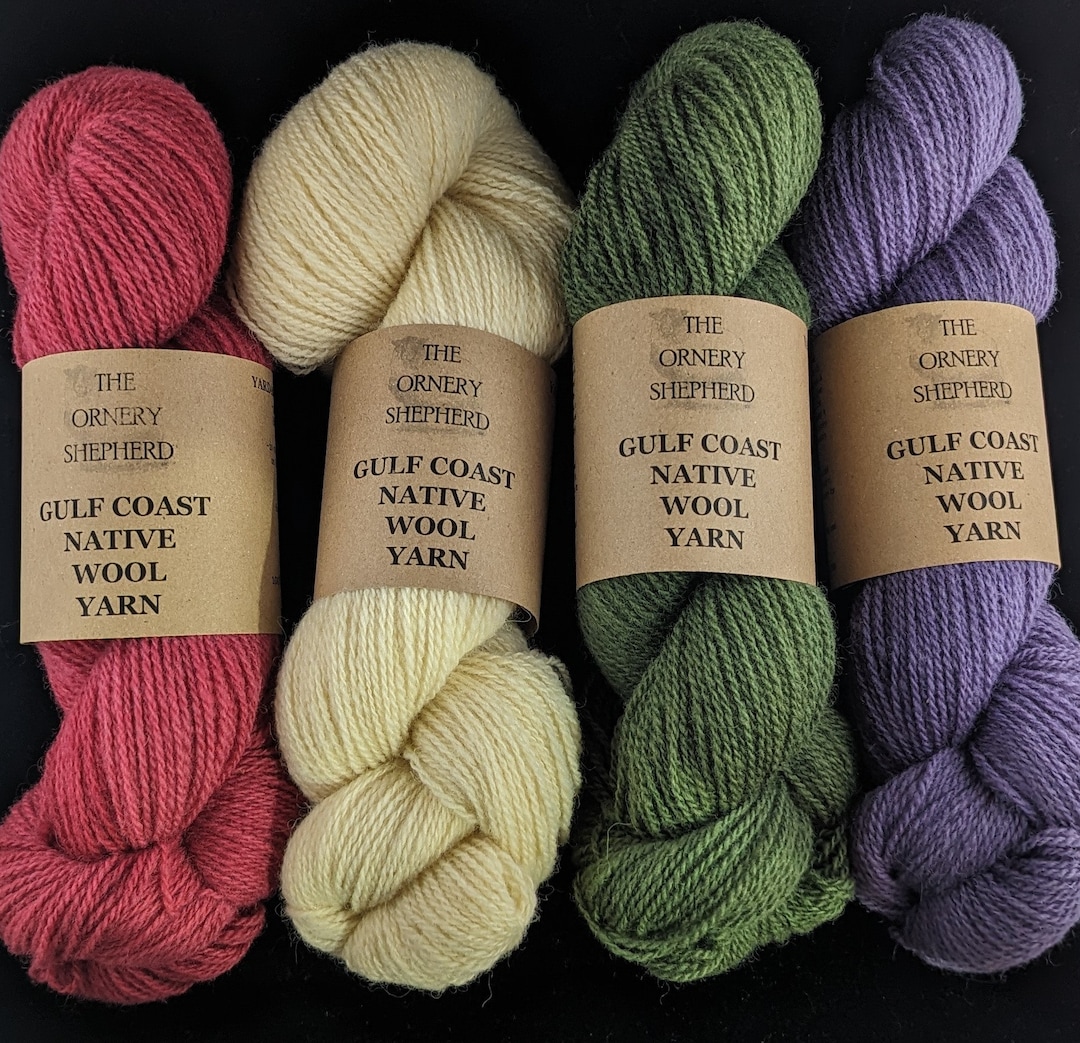 DK - Gulf Coast Native Wool Yarn - 2oz (150 Yds) & 4oz (300 Yds) Skeins ...
