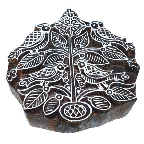 Indian Wooden Printing Block Beetle - Etsy