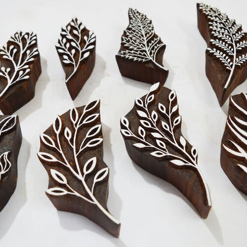 Indian Wooden Printing Block Lotus Flower - Etsy