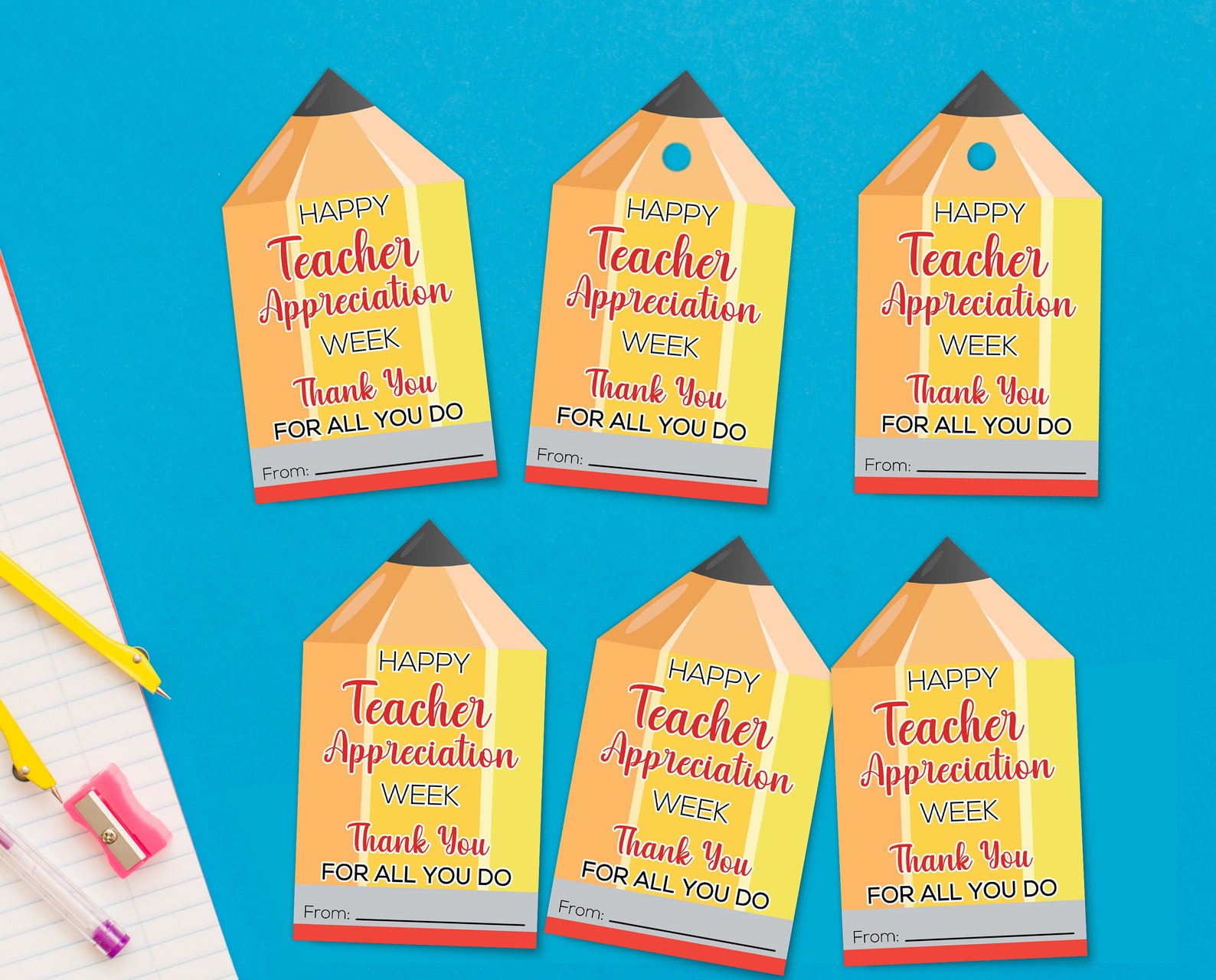 Teacher Appreciation Gift Pen Teacher Gift Tag Teacher Thank - Etsy