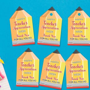 Teacher Appreciation Gift Pen, Teacher Gift Tag, Teacher Thank You Card ...