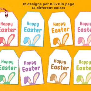 Easter Gift Tags, Easter Basket Gift Tag, Easter Cookie Tag, Easter ...