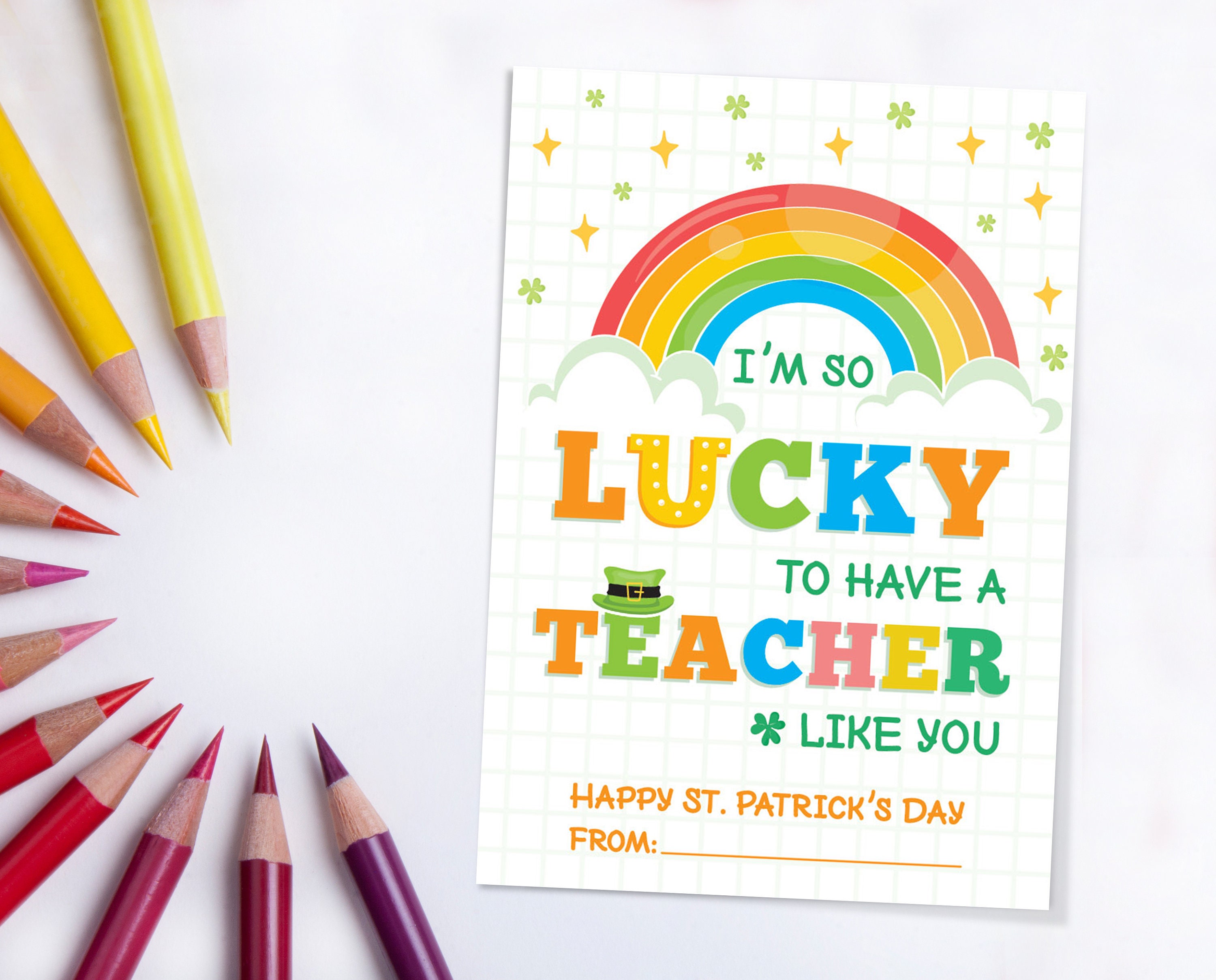 Teacher Appreciation Gift From Kids Happy St. Patrick's - Etsy