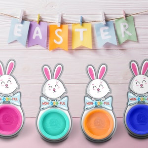 Easter Play-doh Gift Tag, Play-doh Easter Printable, Easter Gift for ...