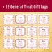 12 Days of Christmas Gift Tags, Printable 12 Days of Christmas Gifts ...