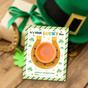 St. Patrick's Day Playdoh Cards, Printable Class St Patricks Day Play ...