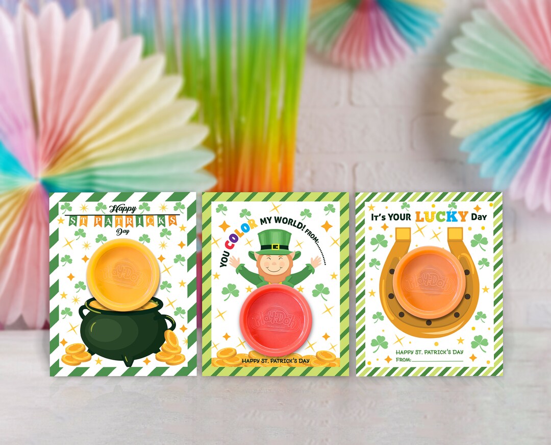 Printable St. Patrick's Day Cards, Classroom St. Patrick's Cards, St ...