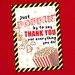 Popcorn Gift Tag Printable, Just Poppin by to Say Thank You Gift Tag ...