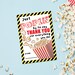 Popcorn Gift Tag Printable Just Poppin by to Say Thank You - Etsy