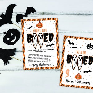 Halloween Booed Coworker Game, Office Printable Signs (PDF & JPG) - Etsy