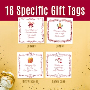 12 Days of Christmas Gift Tags, Printable 12 Days of Christmas Gifts ...