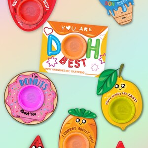 Play-doh Cards Printable Bundle of 8, Playdoh Tags for Birthday Party ...