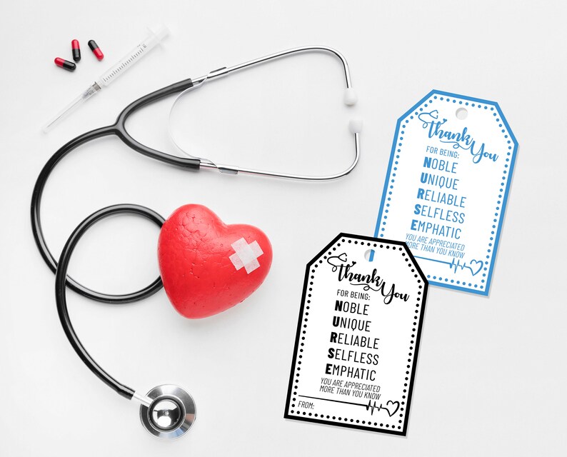 Nurse Appreciation Gift Tags Printable - Etsy