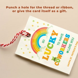 St. Patrick's Day Coworker Gift Tag, Team Appreciation, Staff ...