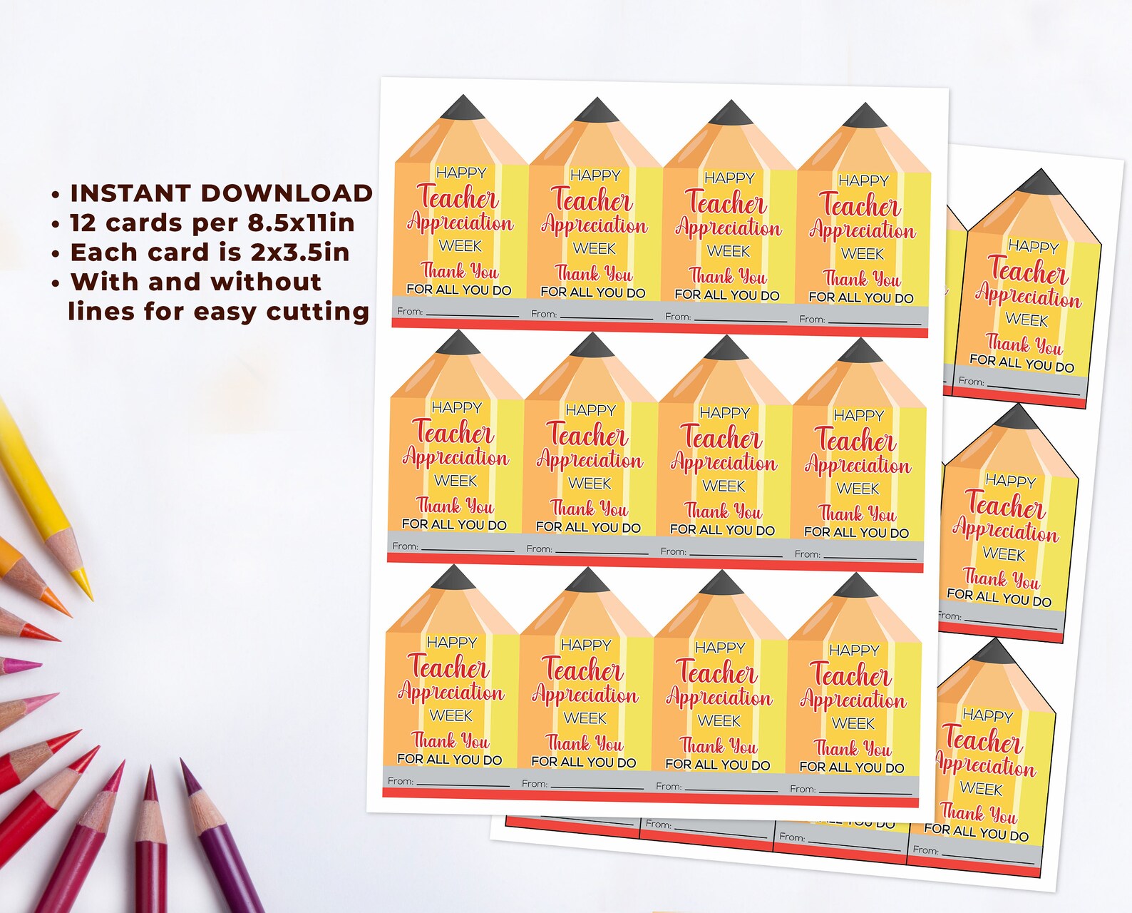 Teacher Appreciation Gift Pen Teacher Gift Tag Teacher Thank - Etsy