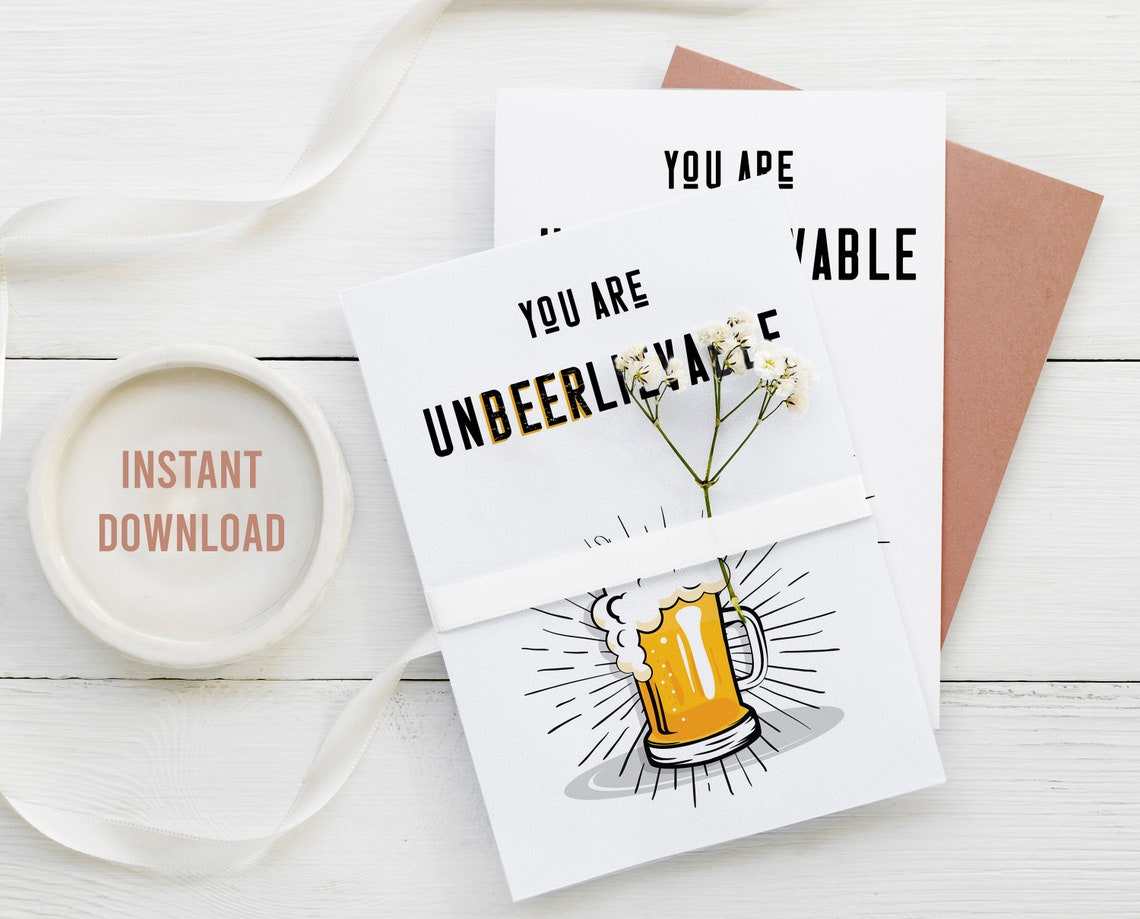 Beer Greetings Card Pun Birthday Card Anniversary Card - Etsy