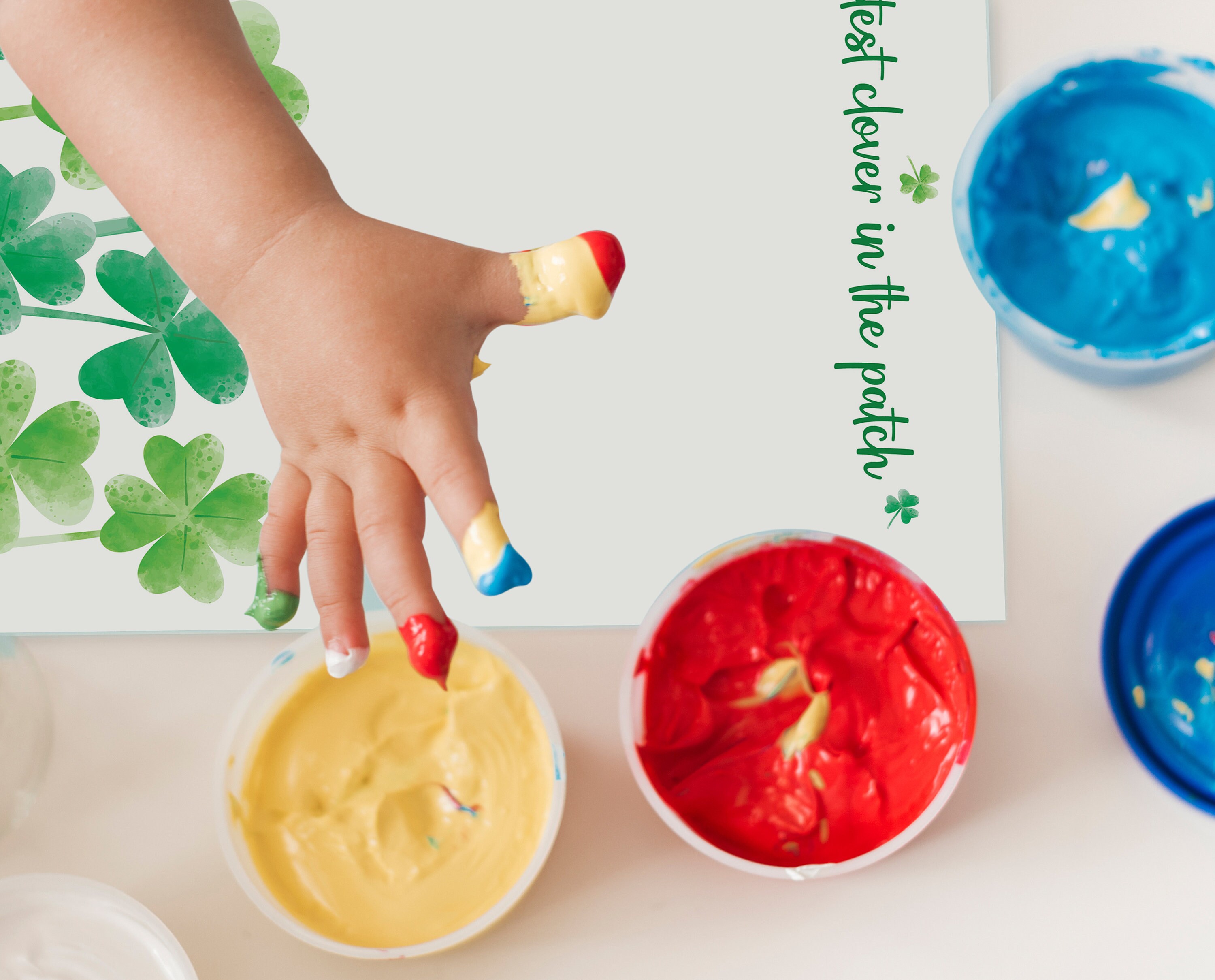 Cutest Clover in the Patch Handprint Art, St Patricks Day Crafts for ...