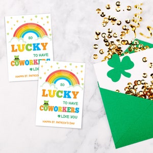 St. Patrick's Day Coworker Gift Tag, Team Appreciation, Staff ...