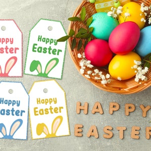 Easter Gift Tags, Easter Basket Gift Tag, Easter Cookie Tag, Easter ...