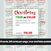 Christmas True or False Quiz, Christmas Facts True or False Game ...