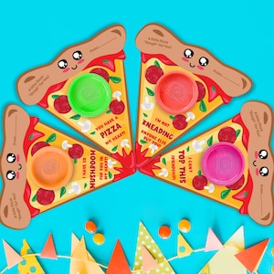 Pizza Play Dough Valentine Printable, Non-candy Valentine, Printable ...