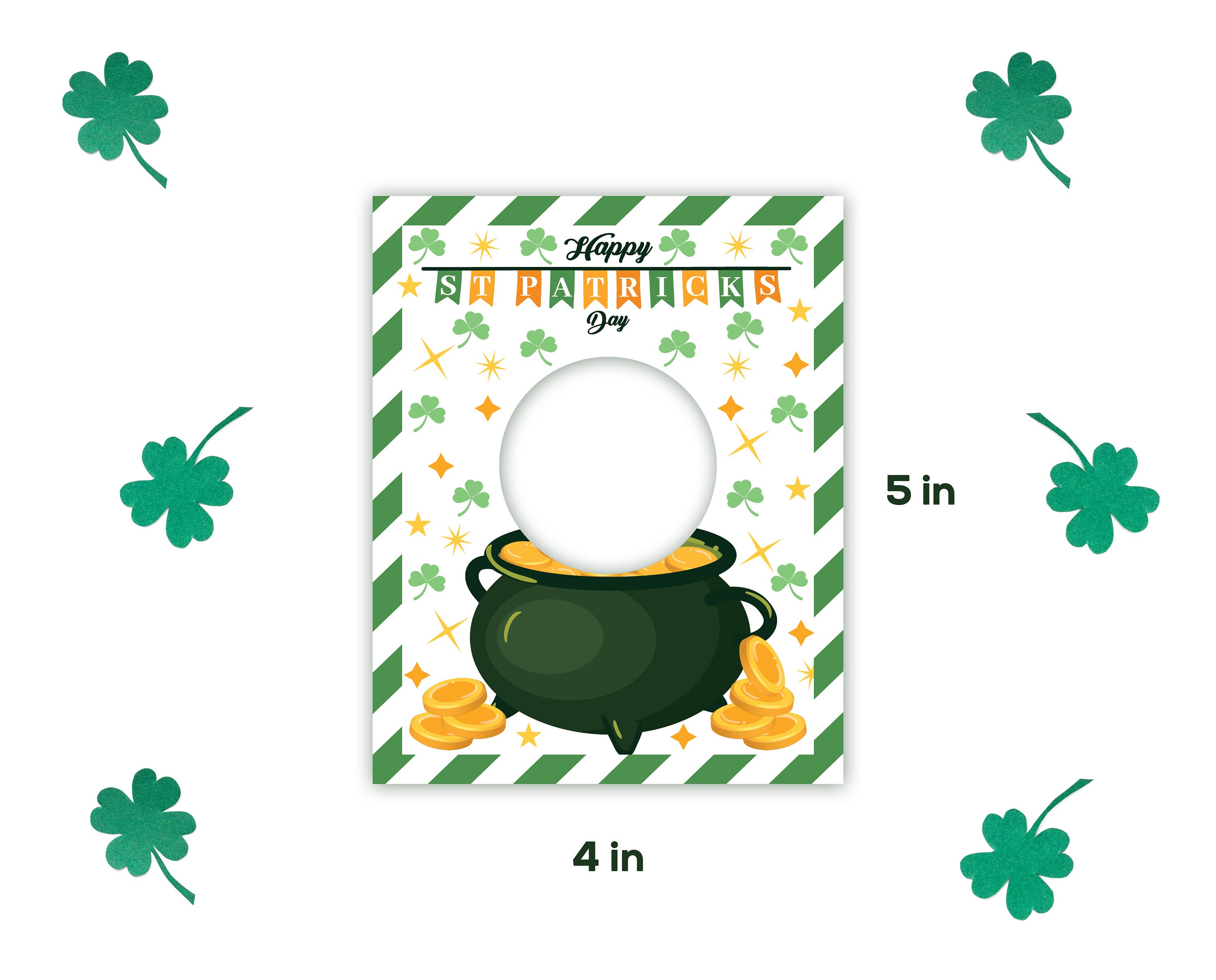 St. Patrick's Day Pot of Gold Play-doh Card Printable (digital Download ...