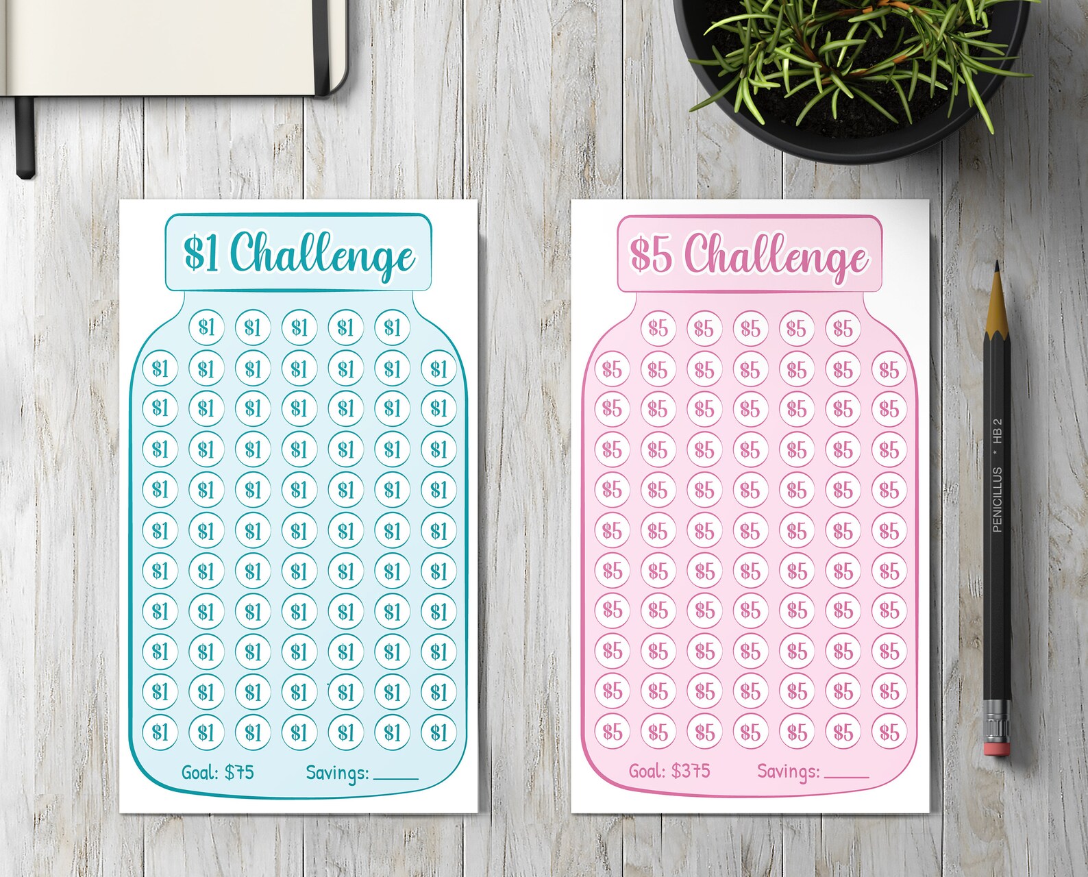 Printable Savings Challenge Cards for A6 Cash Envelopes A6 - Etsy