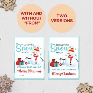 Printable Christmas Cards, Preschool Teacher Gifts Idea, Unique Merry ...