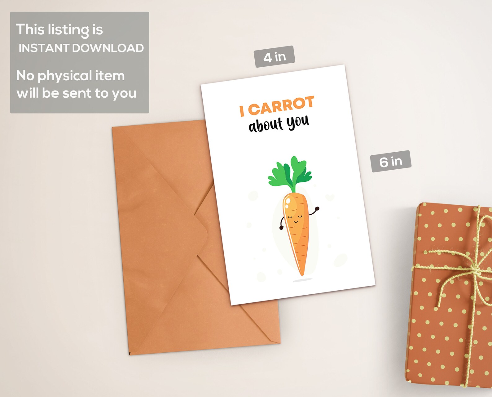 I Carrot About You Card Food Pun Cards Pun Birthday Card - Etsy