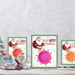 Printable Christmas Playdoh Gift Cards, Play-doh Christmas, Non-candy ...