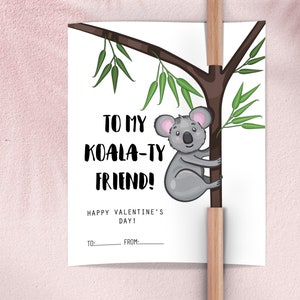 Koala Bear Pencil Holder Classroom Valentines, Koala Valentine's D ...